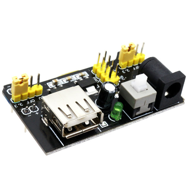 3.3V 5V Power Supply Module for Solderless Breadboard MB-102 | Satistronics