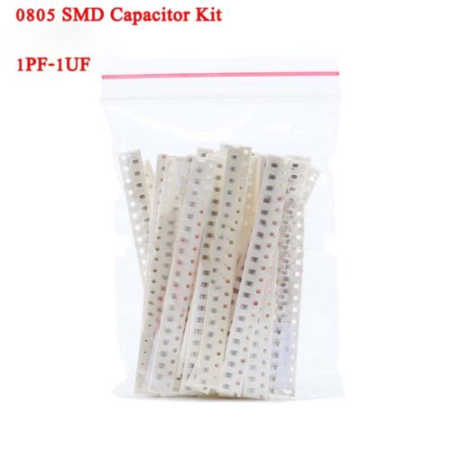 620PCS 31 Values Assortment Kit 0805 SMD SMT Capacitor 1PF-1UF 16V-50V ...