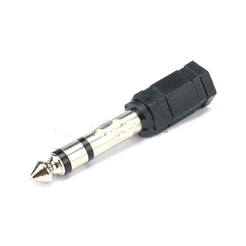6.35mm to 3.5mm Female Dual Track Audio Plug Microphone Adapter lot(10 ...