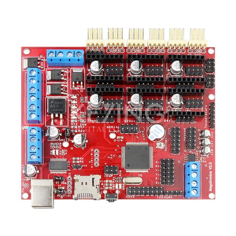 Brand RepRap Megatronics V2.0 3D Printer Motherboard Main Control Panel Driver Board | Satistronics