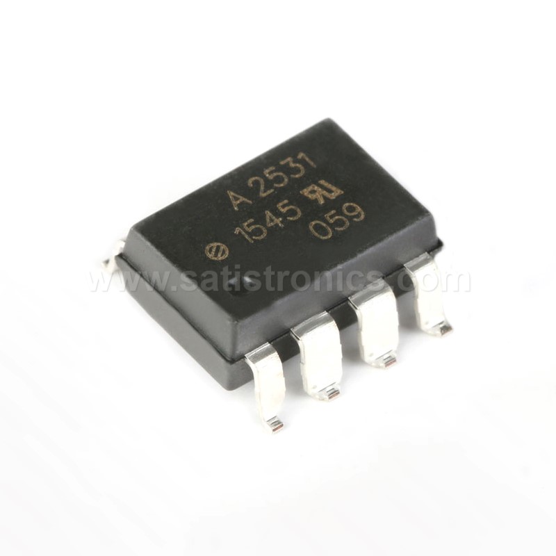 Broadcom HCPL-2531-500E SMD-8 Optocouplers 2 Channel | Satistronics