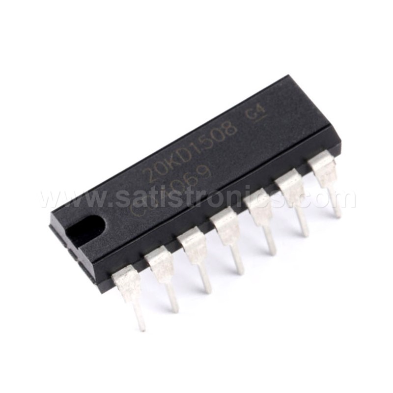 CD4069 DIP-14 Unbuffered Hex Inverter | Satistronics