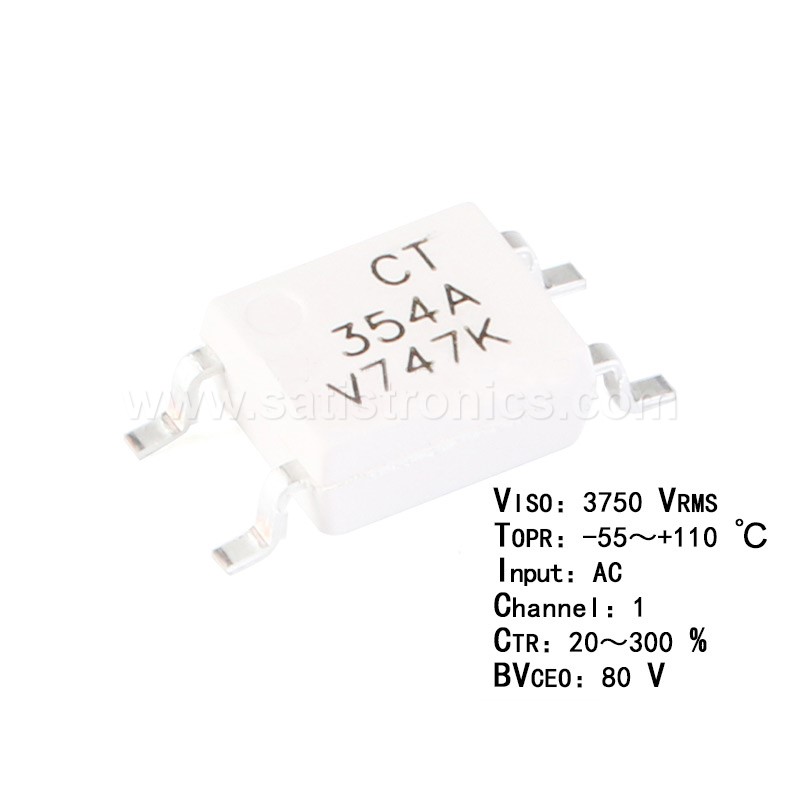 CT Micro CT354A(V)(T1) SOP-4 Optocouplers Compatible EL354 | Satistronics