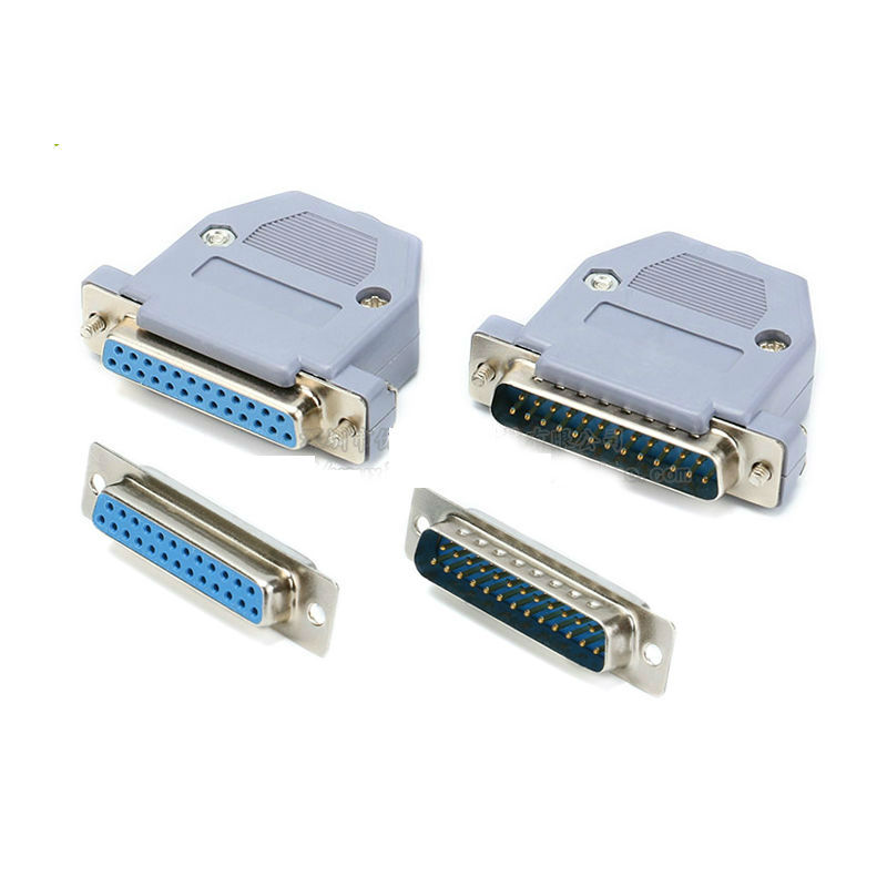 DB25 Plug Dual Track Male/Female Head Shell Weld Line 25 Core ...