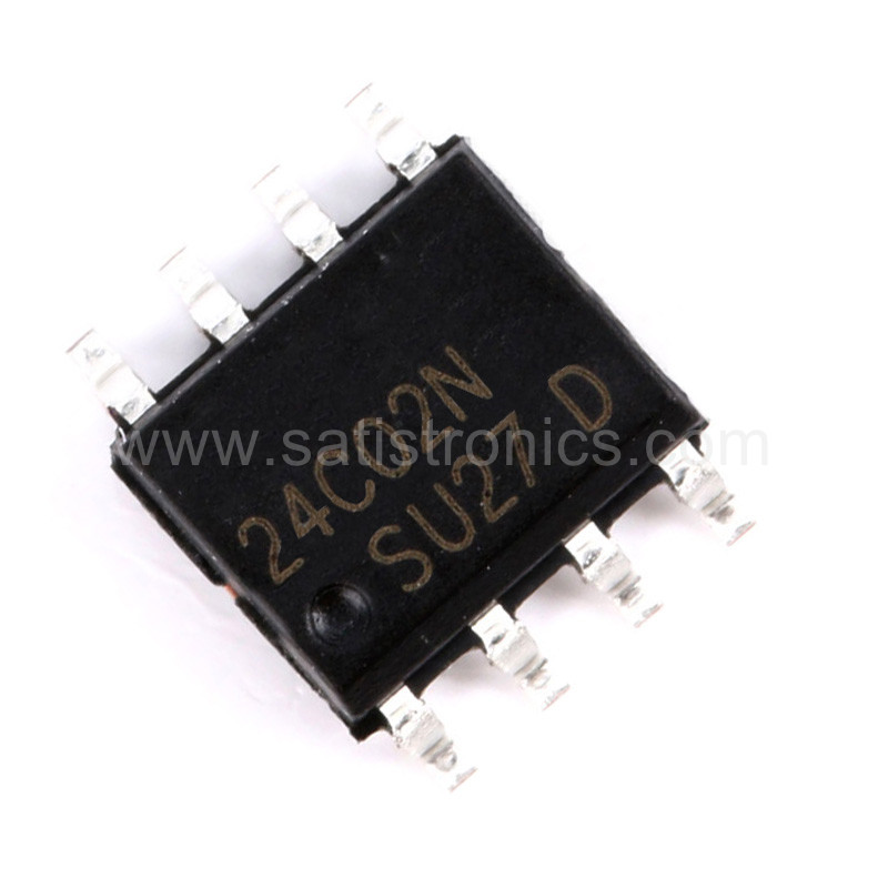 IC Chip AT24C02 SOP-8 2.7-5.5V 2K EEPROM Memory | Satistronics