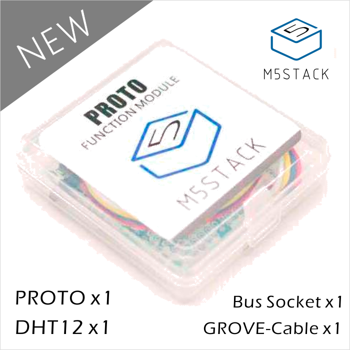 M5Stack Proto Board Set Included DHT12 Bus Socke Grove Cable for ESP32 ...