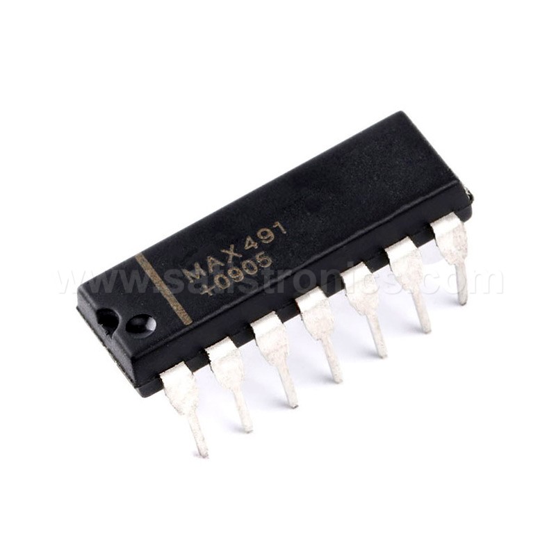 MAX491 DIP-14 Chips Interface Receiver Transceiver | Satistronics
