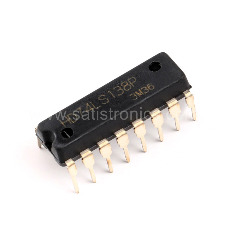 Renesas 74LS138 IC 3-to-8 Line Decoder/Demultiplexer DIP-16 | Satistronics