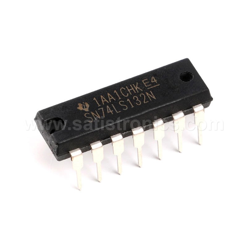TI 74LS132 IC Quad 2-Input Positive NAND Schmitt Triggers DIP-14 ...