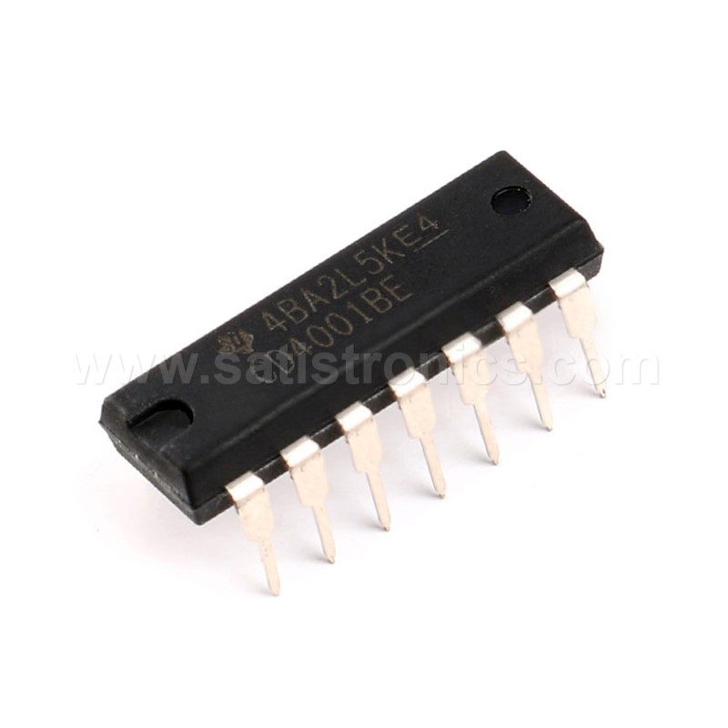 TI CD4001BE CMOS Quad 2-Input NOR Gate | Satistronics