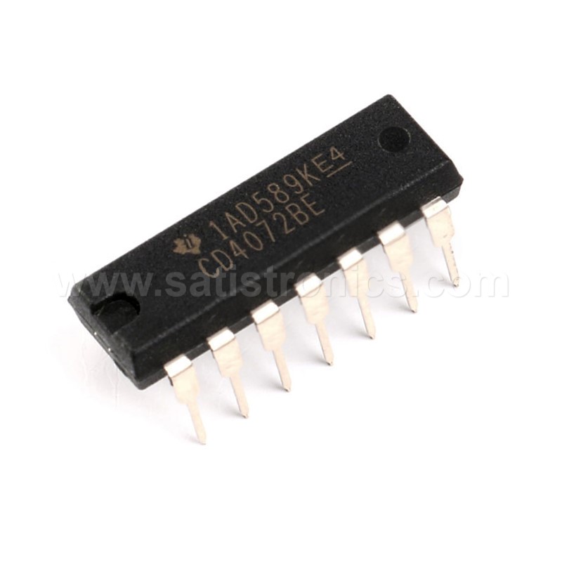 TI CD4072BE RCA IC CMOS Dual 4-Input OR Gate | Satistronics