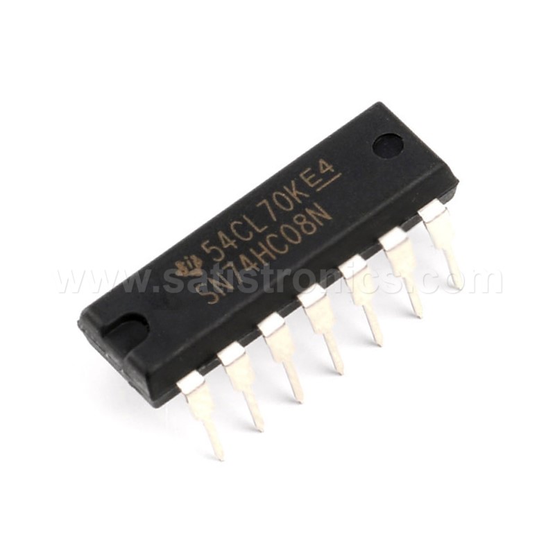 TI SN74HC08N Quad 2-input AND gate IC DIP-14P | Satistronics