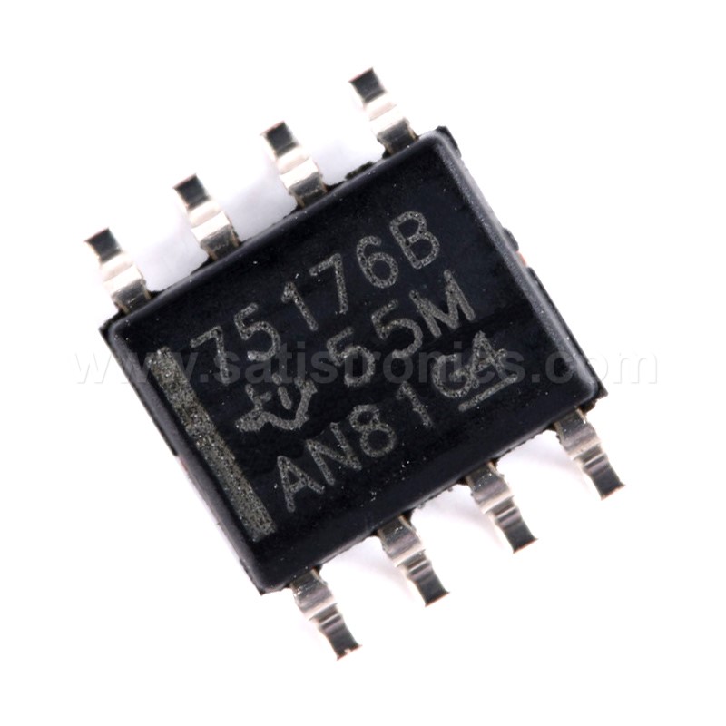 TI SN75176BDR SOP-8 Differential Transceiver RS422 / RS485 | Satistronics