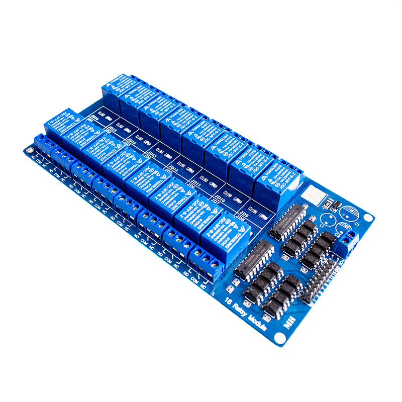 16 Channel Relay Module Board with Optocoupler Protection Lm2576 5V/12V ...