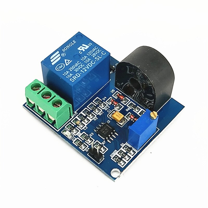 12V 5A Overcurrent Protection Relay Module AC Current Detection Sensor ...