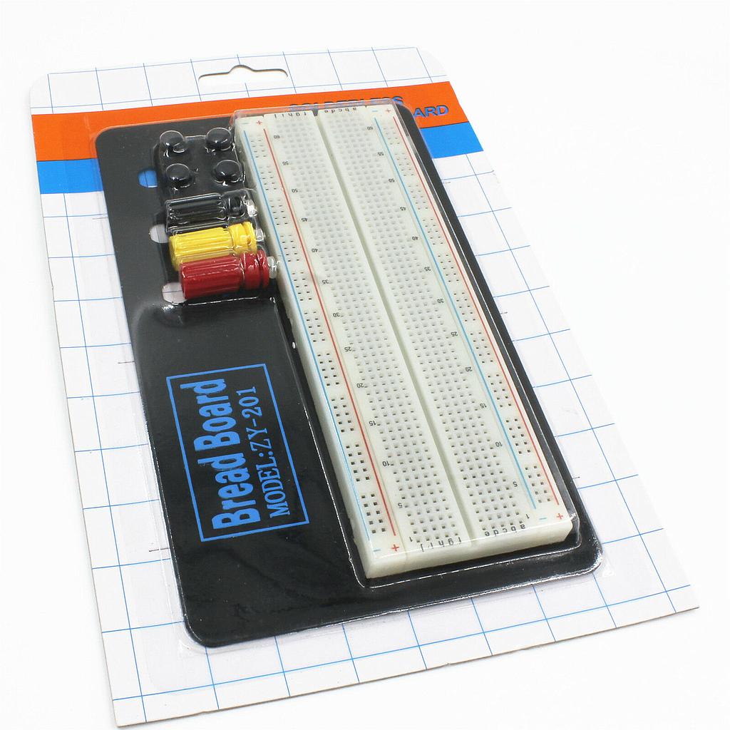 ZY-201 830 Tie Point Electronic Circuit PCB Board Solderless Breadboard ...