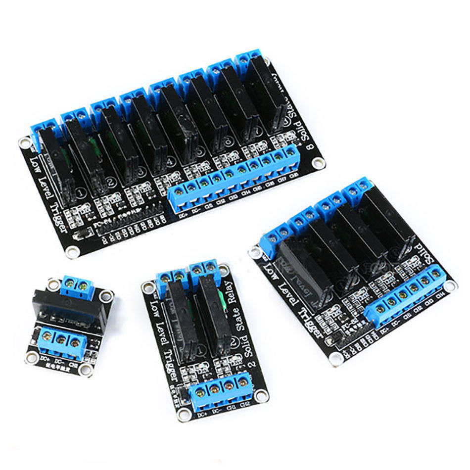 1/4/8 Channel 5V/12V/24V High/Low Level Trigger AC Solid State Relay ...